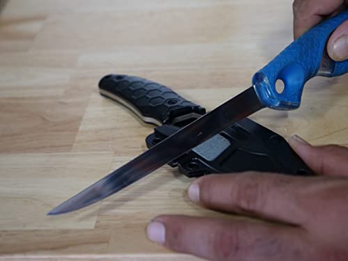 CAMILLUS Comb 7.25" Clip Point Blade Durable Corrosion-Resistant 420 Stainless Steel Outdoor Survival Hunting Fishing Camping Fixed Blade Knife, Molded Sheath with 4 Additional Functions Included