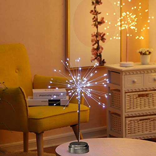 Valentine's Day Carnival xianshi Fireworks Lights, LED Light, Flexible Energy Saving Warm White for Wedding Decoration Courtyard Corporate Parties Garden Home(White Light)