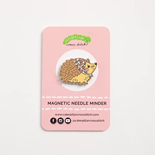 Needle Minder - Hedgehog for Cross Stitch, Sewing, Embroidery and Needlework Accessories, Enamel and Magnetic