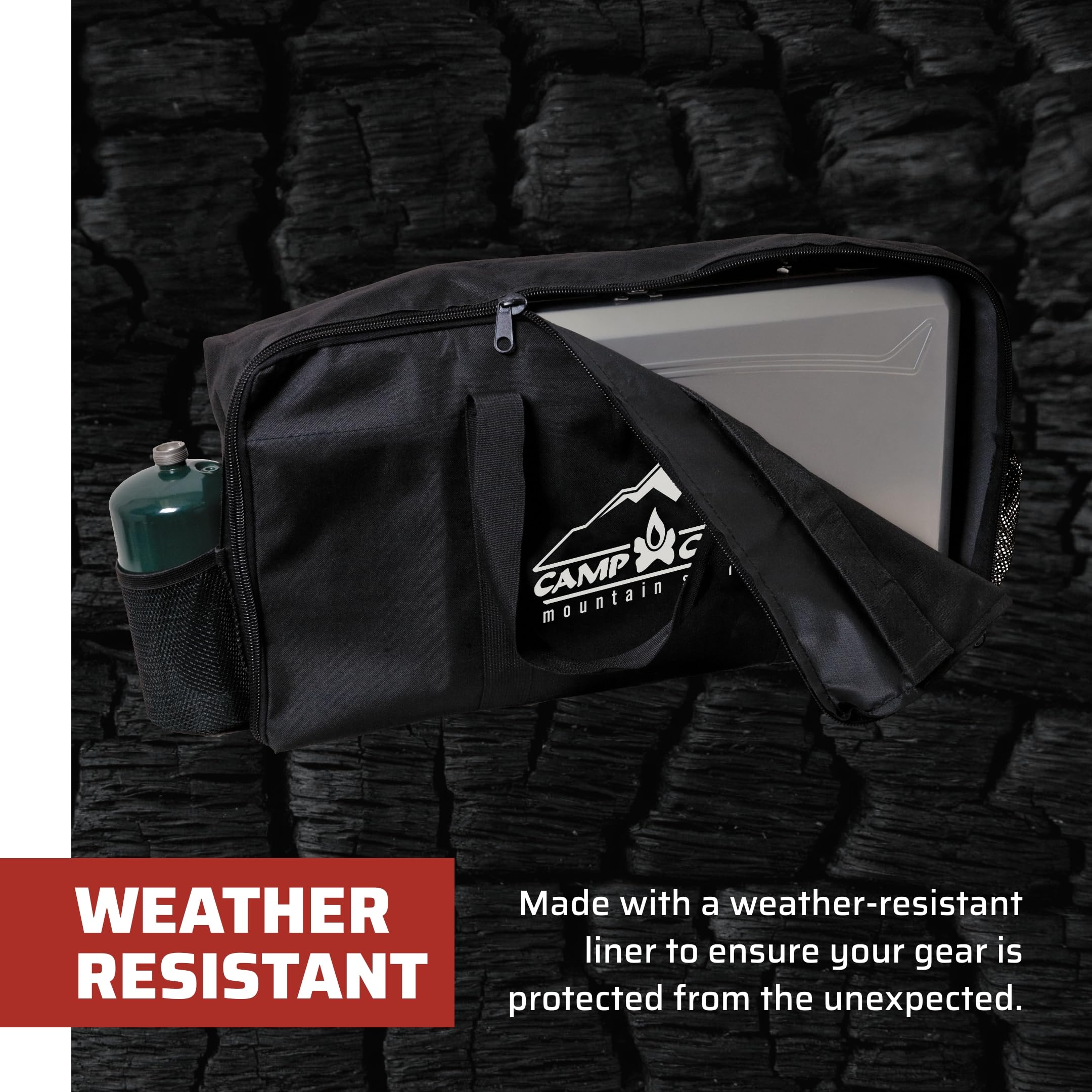 Camp Chef Bag for Compact Cooking System - For Mountain Series Stoves - Easily Store Propane Bottles & Compact Cooking Systems - Carefully Transport Your Camp Stove - Durable, Secure Carry Bag