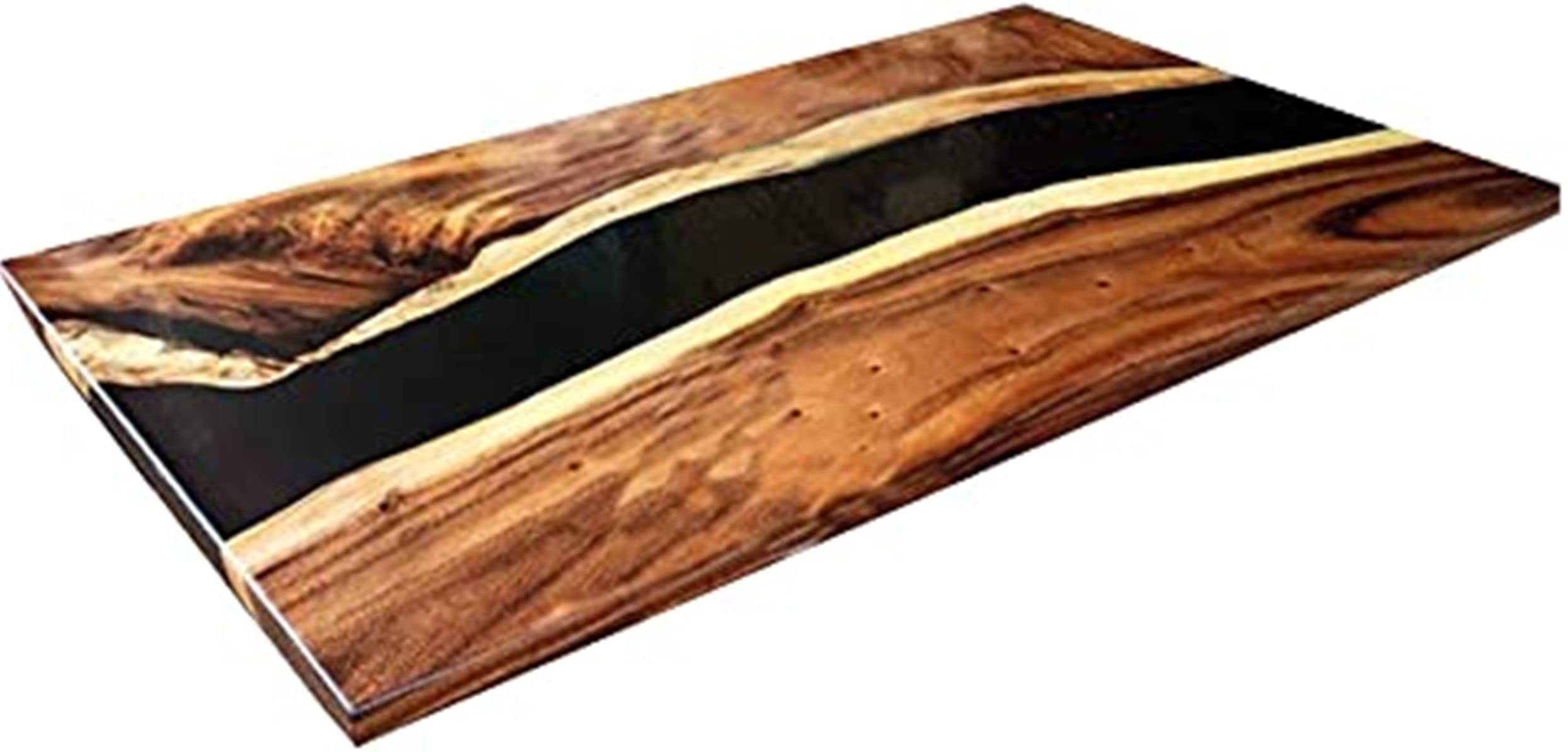 Epoxy Table, Epoxy Resin River Table, Live Edge Wooden Table, Natural Wood,Dining Table, Natural Epoxy Table, Resin Table 54" x 27" Inch