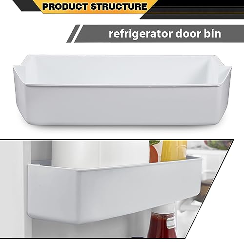 CNNELL WP2187172 Replacement Refrigerator Door Bin - WHITE- 2187172 Compatible with Whirlpool, Kenmore, Roper, Amana Crosley Estate Refrigerators