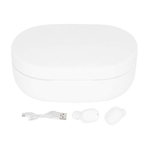 EKOPED A6S Long Standby Wireless Bluetooth Earphone TWS Stereo Sports Earbuds with Charging Case Earphone Bluetooth Headset (White)
