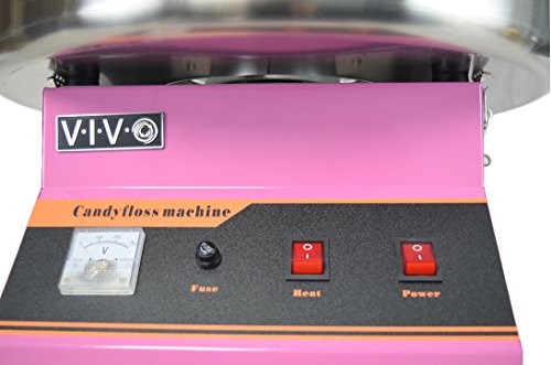 VIVO Pink Electric Commercial Cotton Candy Machine, Candy Floss Maker CANDY-V001
