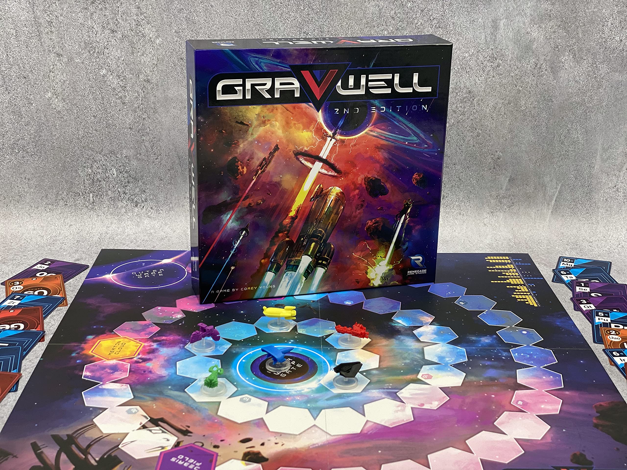 Renegade Game Studios Gravwell 2nd Edition, Escape a Black Hole, 2-6 players, Ages 10+, Playing time 30-45 minutes