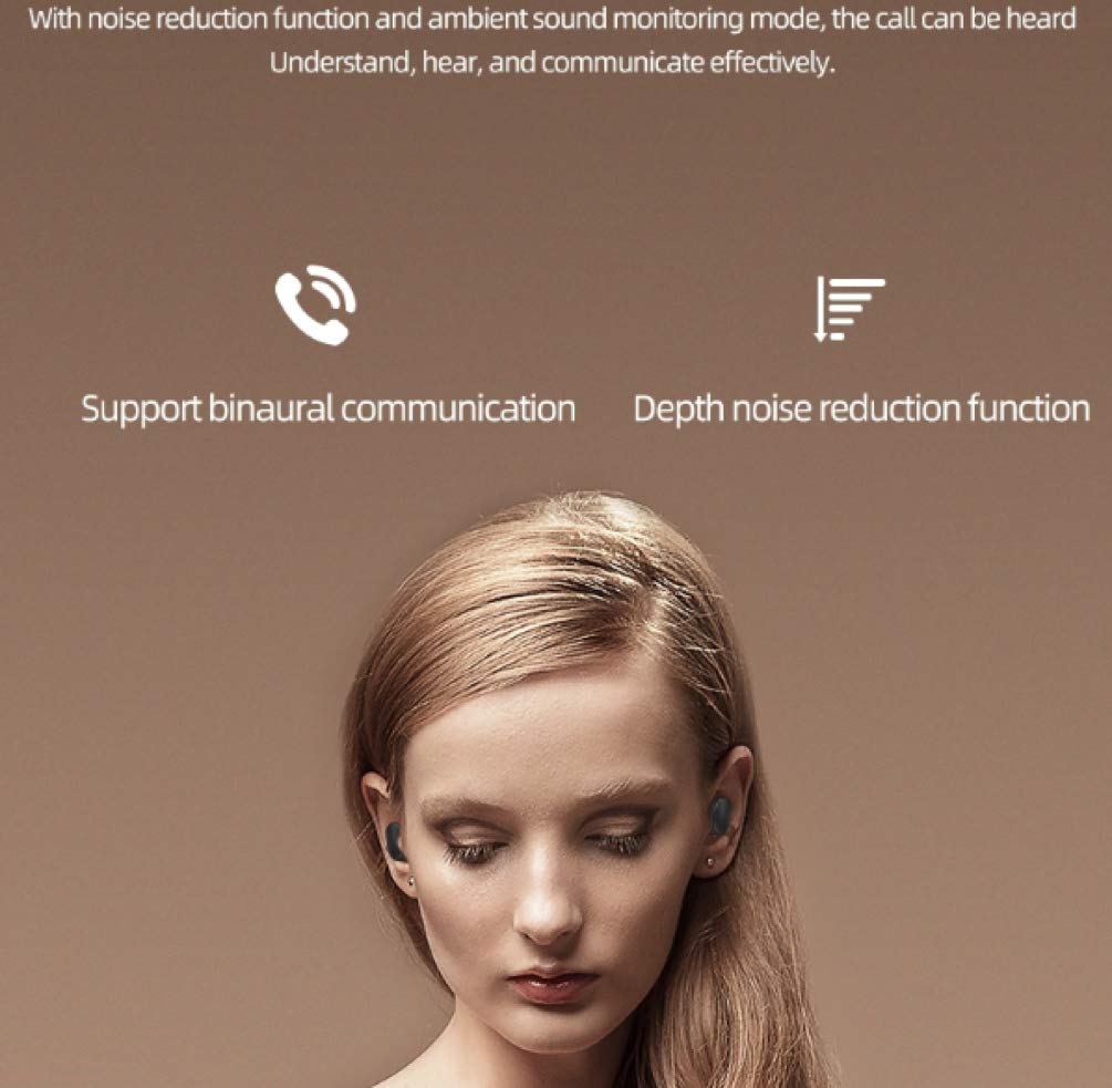 CESHI Wireless Bluetooth Earbuds Airdots IPX4 Water Resistant Charge Case Compatible with iPhone iOS and Android Devices Phone Call and Voice Assistant Connection Capability
