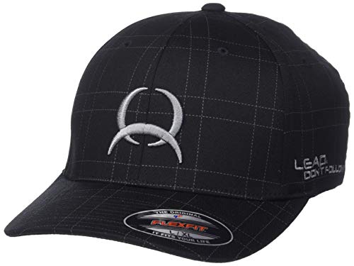 Cinch Men's Flexfit Cap with Emboidery, Black/Grey, S/M
