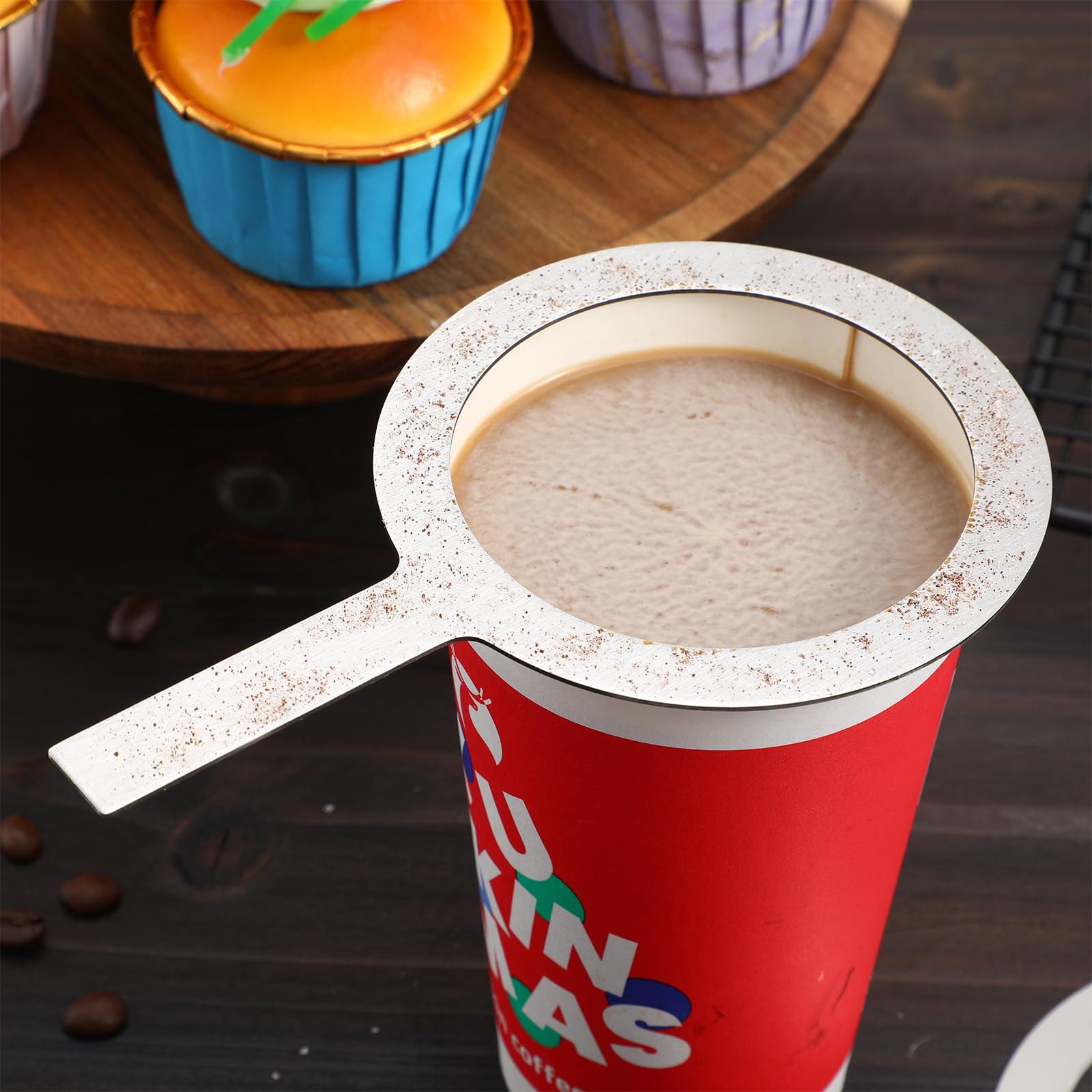 Creme Brulee Ring Stainless Steel: 2Pcs Creme Brulee Metal Ring Brulee Ring Milk Cup Rim Protector Baking Rings Brulee for Tea Dessert Shop Brulee Making