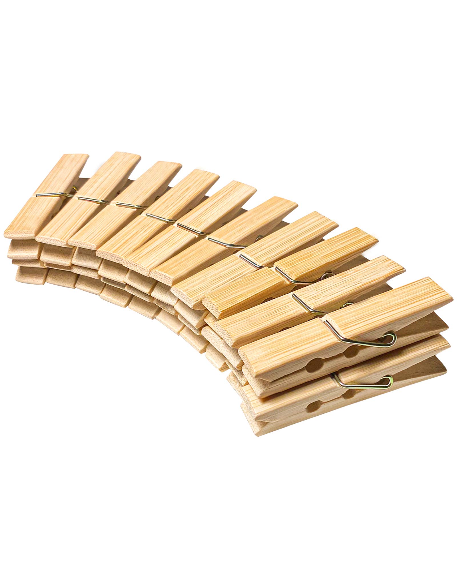CUNCUI 20pcs Clothes pins, Wooden Clothespins, Suitable for DIY, Photo Clip, Clothespin, Grape Clip, Greenhouse Clip, Restaurant Menu.