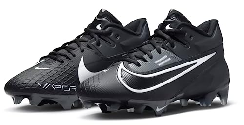 Nike Vapor Edge Elite 360 2 DA5457-010 Black-White-Dark Smoke Grey Men's Football Cleats 14 US