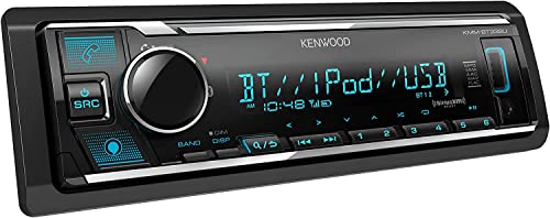 KENWOOD KMM-BT332U Bluetooth Car Stereo with USB Port, AM/FM Radio, MP3 Player, Multi Color LCD, Detachable Face, Built in Amazon Alexa Plus SXV300V1 SiriusXM Tuner