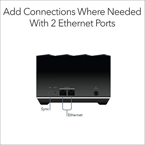 NETGEAR Nighthawk Tri-Band Whole Home Mesh WiFi 6 Add-on Satellite (MS80) – add up to 2,250 sq. ft. of Coverage