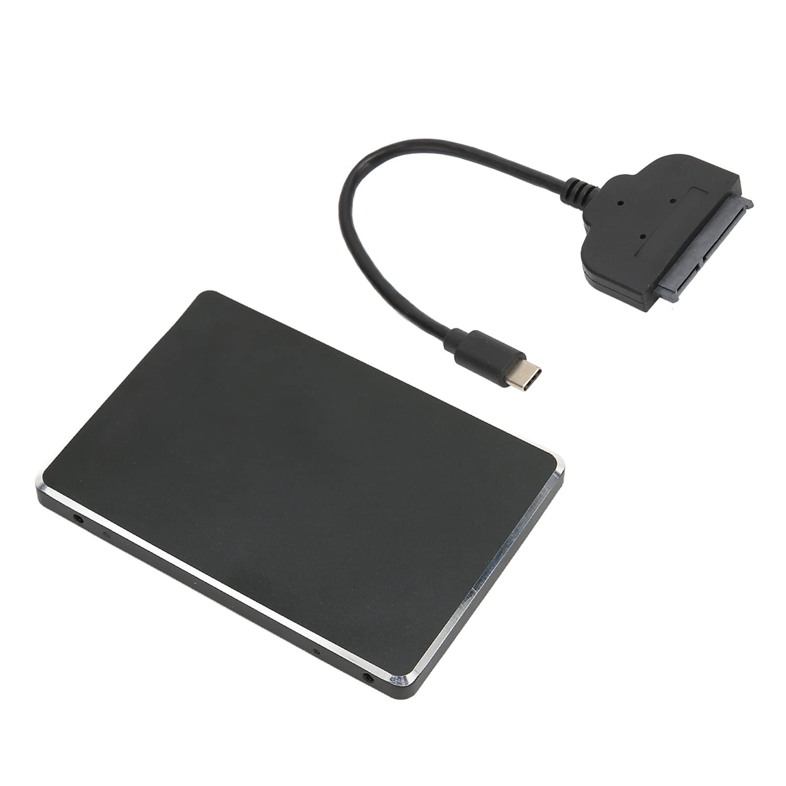 EATC SSD Enclosure, 10Gbps Data Transfer HDD Aluminum SSD Hard Drive Connector for Home Desktop