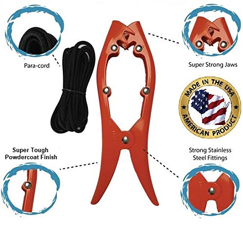 Brush Gripper Securely Anchor Your Kayak, Canoe or Boat in Seconds. The Harder You Pull The Tighter It Grips! - Made in USA