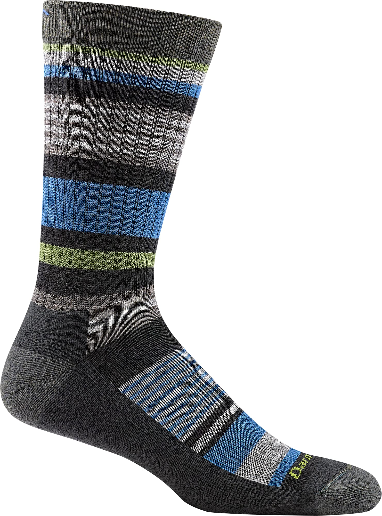 Darn Tough 1696-C-3013-06 Unstandard Stripe Crew Lightweight with Cushion Charcoal X-Large