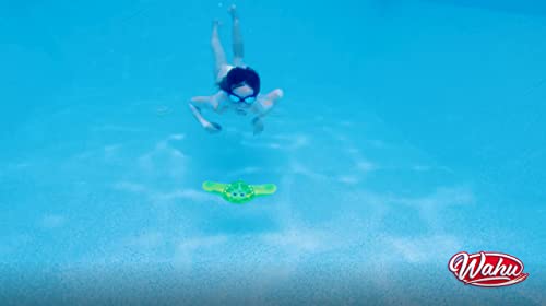 WAHU Sea Gliders Turtle - Underwater Pool Toy Glides Up to 60 Feet - Self-Propelled Jet with Adjustable Fins to Spiral and Boomerang