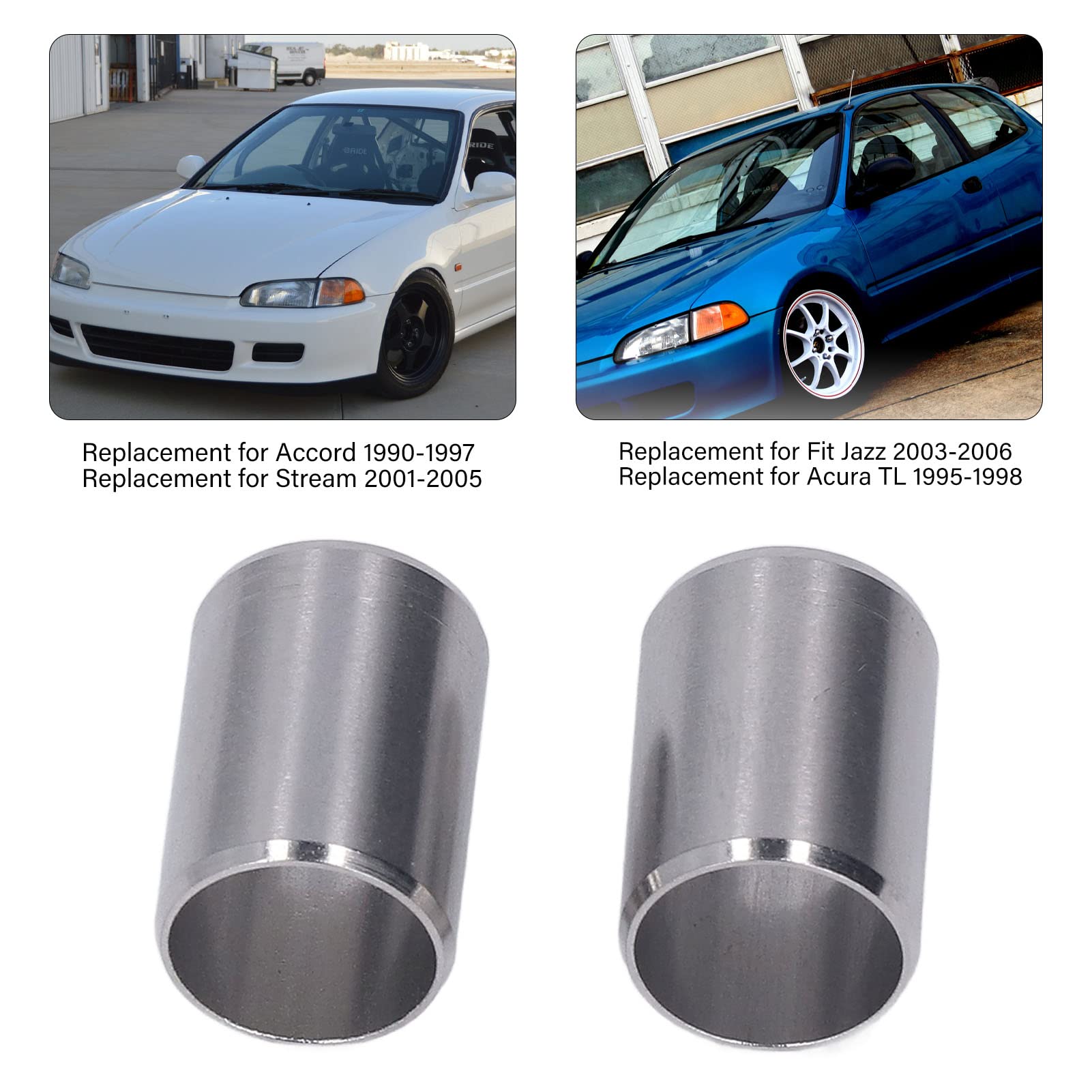 Dowel Pins, 2pcs Engine Cylinder Head Location Dowel Pin Set 9430114200 Replacement for Civic 1992β2005 Legend 1991-2004