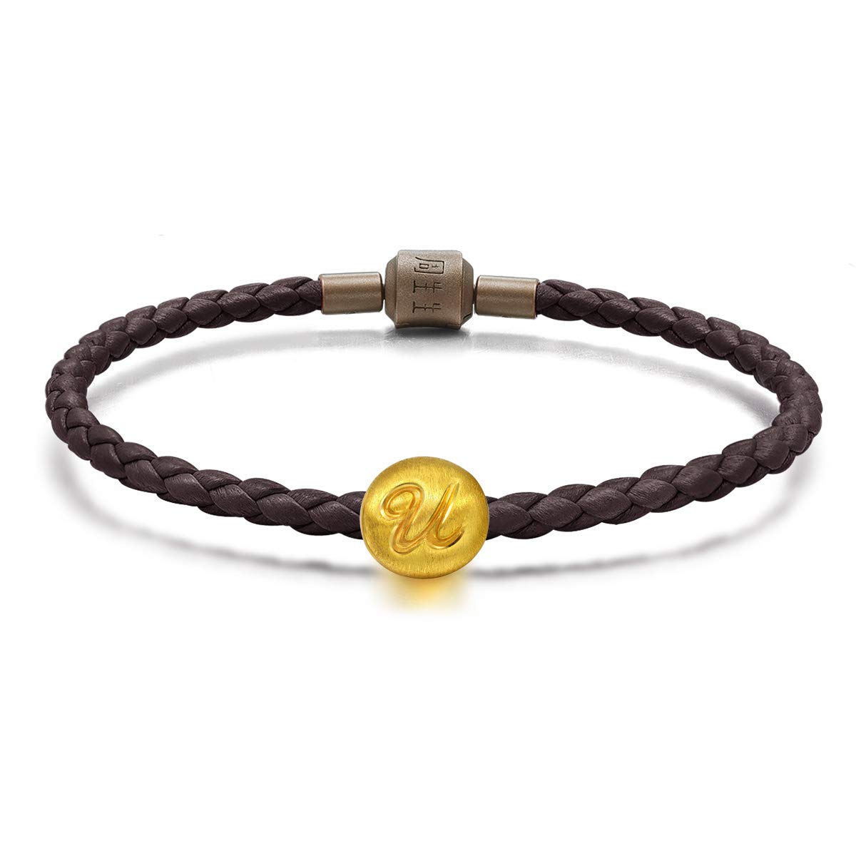 CHOW SANG SANG 999 24K Solid Gold 'Alphabets' Letters Charm Bracelet for Women (U)