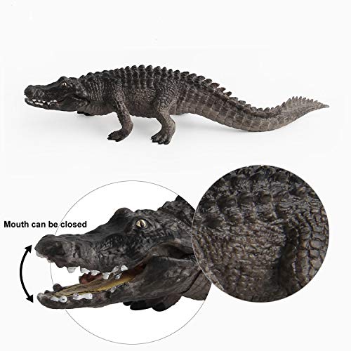 Warmtree Simulated Crocodiles Model Realistic Alligator Figurines Plastic Crocodile Action Figure, Set of 3