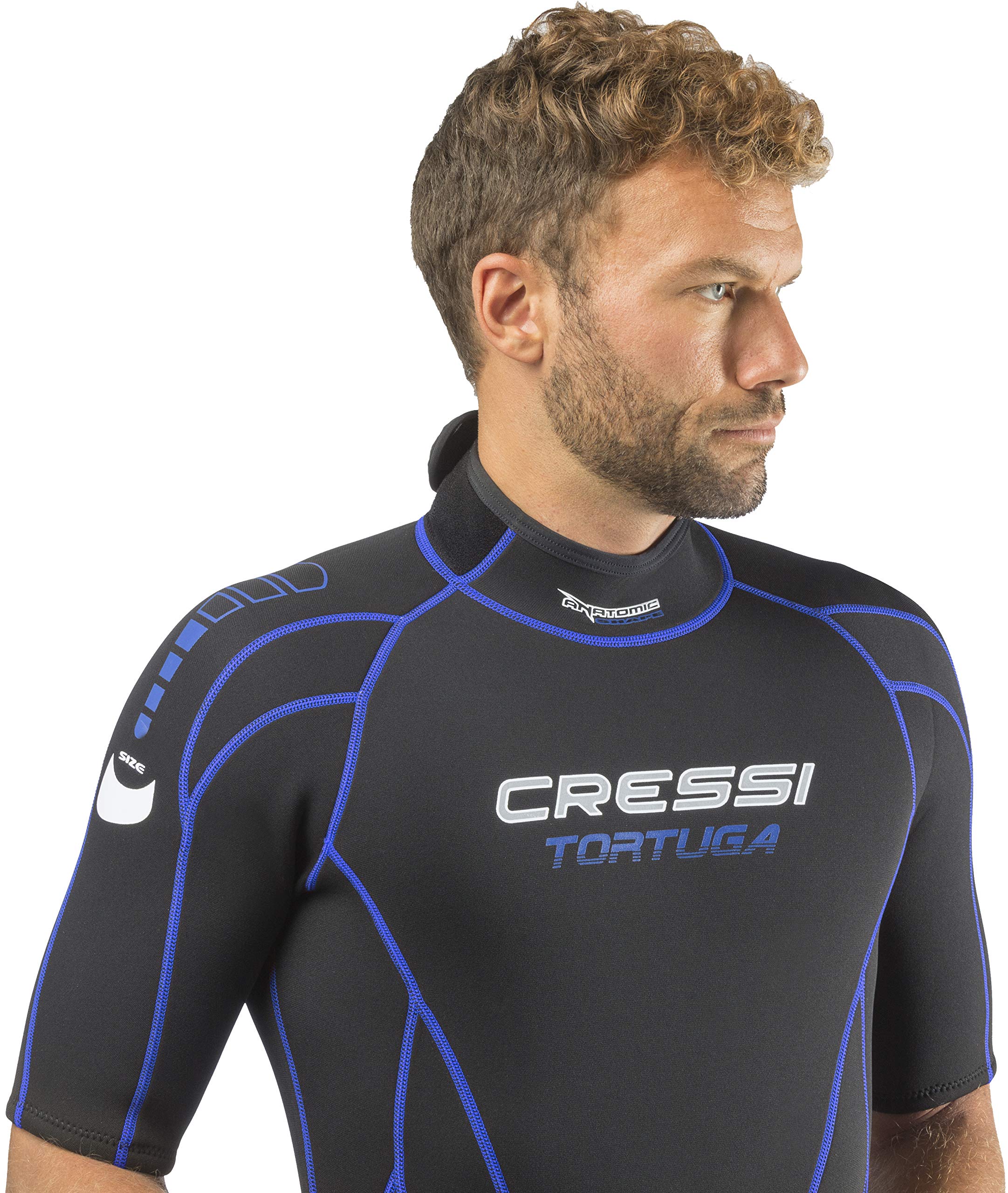 Cressi Tortuga 2.5mm Man, Black/Blue, XXL