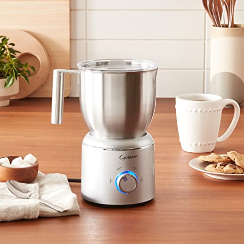 Capresso froth Select Automatic Milk Frother and Hot Chocolate Maker, Stainless Steel 209.05, Silver, 20 ounce