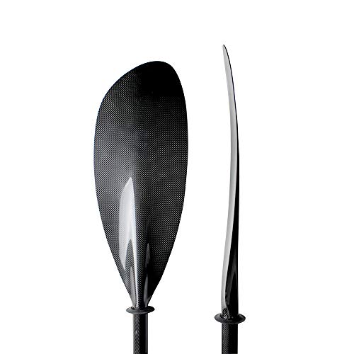 CISIBOOK Carbon Fiber Ocean Kayak Paddle 2 Piece Sea Kayak Paddle with 10cm (190-200CM)