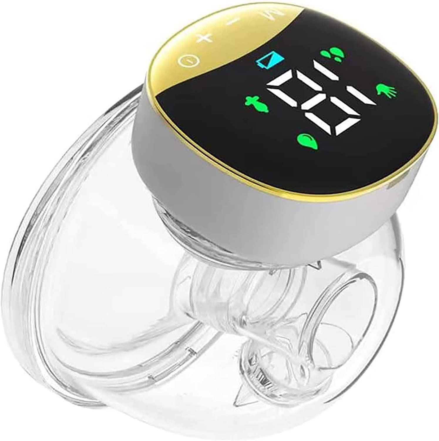 Electric Breast Pump,JOYWA Wearable Breast Pump Hands Free,Ultra-Quiet & Painless,4 Modes with 9 Levels,LCD Display,24mm Flange