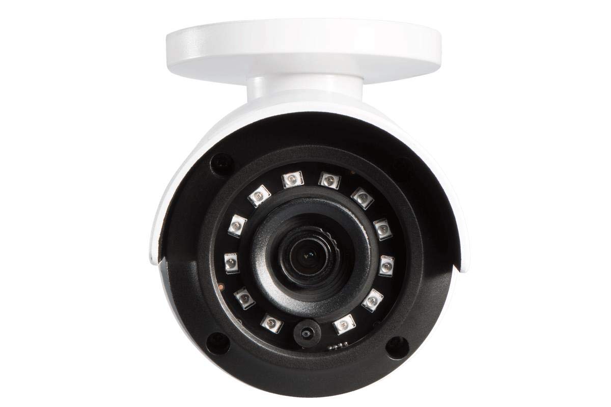 Lorex LBV2531 1080p HD Indoor Outdoor Analog Bullet Security Camera with 130ft Night Vision, IP66, Camera Only, White, 4-Pack LBV2531W-4PK 0 (Renewed)