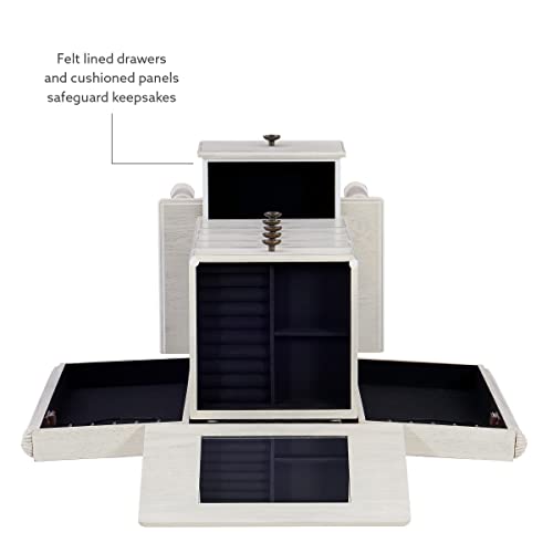 Powell Darcy Off White Jewelry Armoire