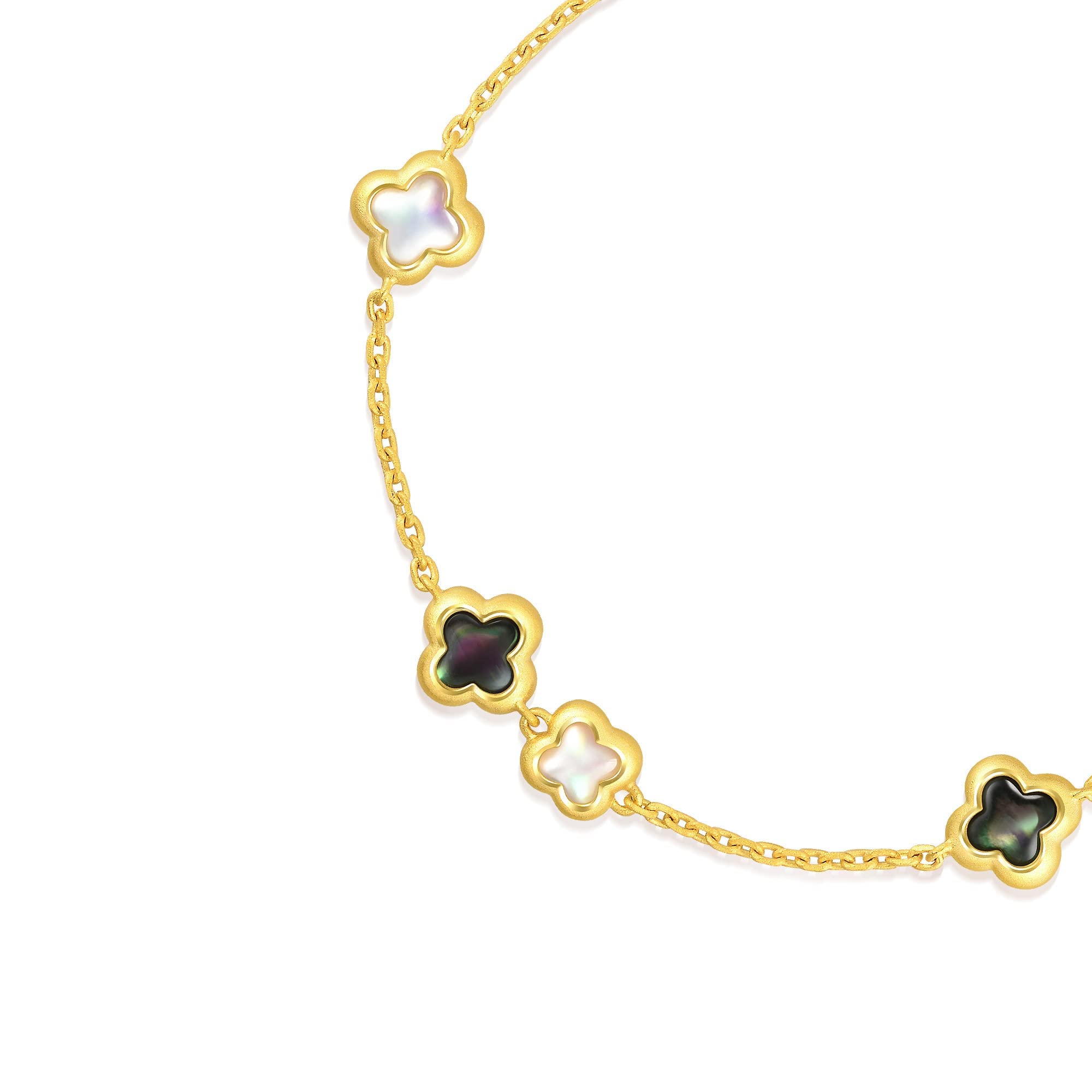 CHOW SANG SANG 999 24K Gold Plum Bossom Bracelet 92487B | 7.4", (19 CM)