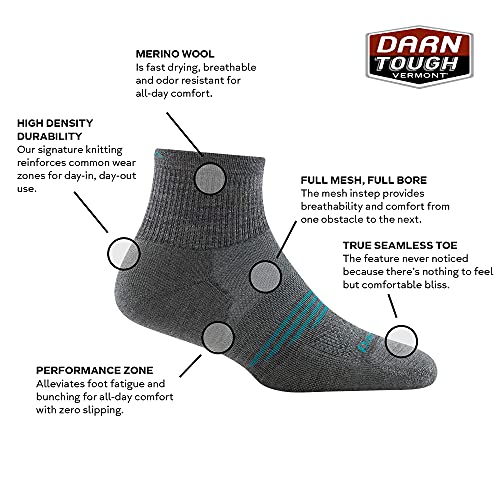Darn Tough 1107-C-1001-04 Element 1/4 Lightweight with Cushion Black Medium