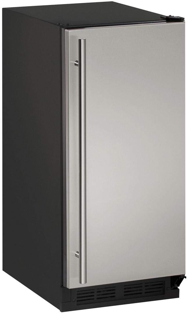 U-Line UANP115SS01A ADA Series 15 Inch Stainless Steel Freestanding and Built-In Ice Maker, Stainless Steel