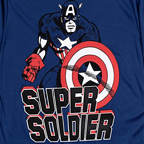 Marvel Avengers Spider-Man Hulk Captain America Iron Man Little Boys 4 Pack Athletic T-Shirts Multicolor 7-8