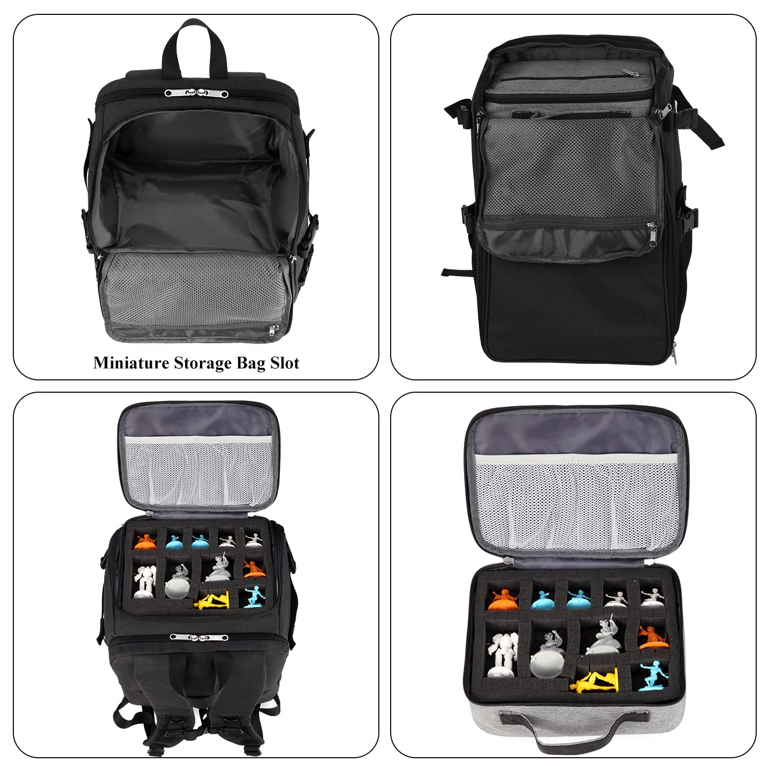 Dnd Backpack Dungeons and Dragons Carrying Bag Tabletop Player Miniature Storage Rpg Adentures Gaming Bag Travel Board Game Case Bookbag Dm Master Gifts Accessories Stuff Supplies Dnd Campaign