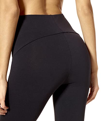 No nonsense womens No nonsense Women's Cotton Shaping Legging Pants, Black, Large US