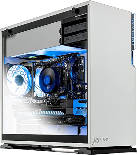 Skytech Shiva Gaming PC Desktop – Intel Core i5 10400 2.9 GHz, RX 6600XT, 1TB NVME SSD, 16G DDR4 3200, 600W Gold PSU, AC Wi-Fi, Windows 10 Home 64-bit