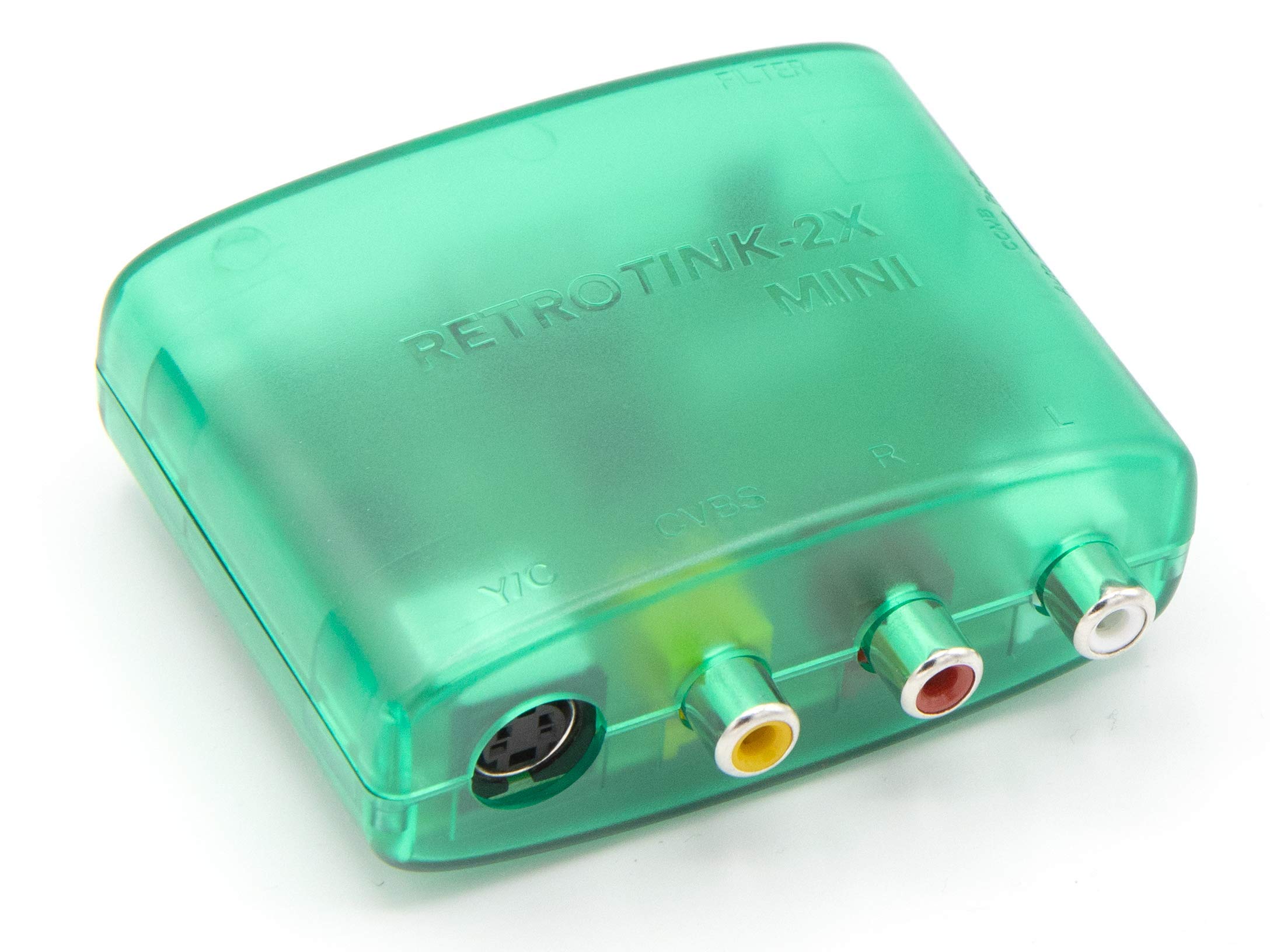 RetroTINK 2X Mini (Green) with N64/SNES S-Video Cable