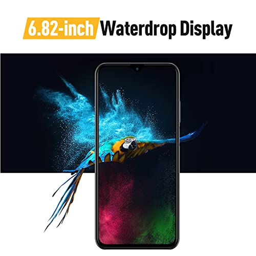 Ulefone Note 12 (2022) Phones Unlocked, 7700mAh 6.82" HD+ 4GB+128GB/128GB Extension, Android 11, 13MP+8MP Camera, 4G Dual SIM Smartphones, Fingerprint & Face Unlock Cell Phones, US Version - Blue