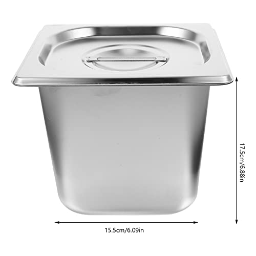 Kichvoe Aluminum Pans Stainless Steel Steam Pan Anti-jam Steam Table Pan Hotel Pans Restaurant Buffet Tray Dinner Food Container with Lid for Event Party Holiday Chafing Dish Buffet Set