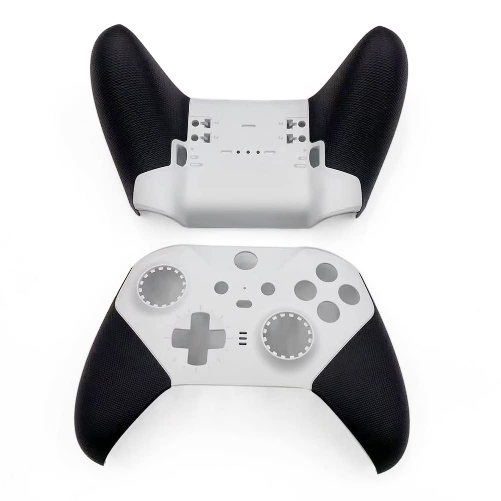 Cowhilan Replacement Housing Shell Front Back Case Faceplate Cover Compatible with Xbox Elite Wireless Controller Series 2 Core β White