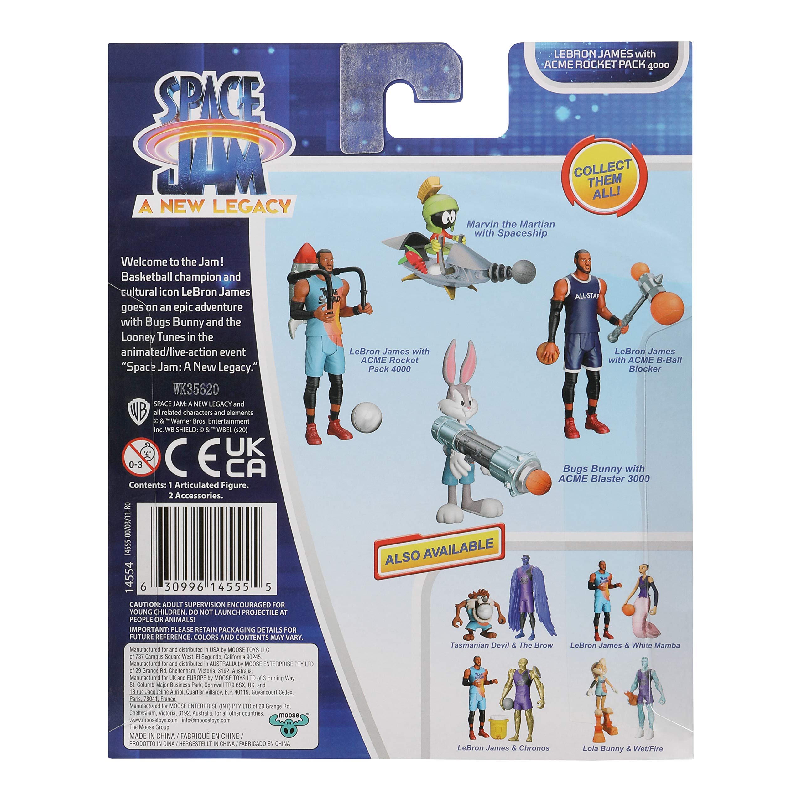 Moose Toys Space Jam: A New Legacy - Baller Action Figure - Marvin The Martian with Spaceship