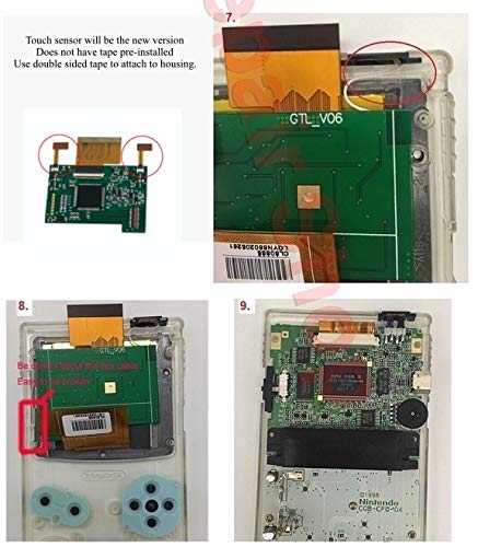 RGRS Nintendo Game Boy Color Backlight Mod Kit with Glass Screen Lens [video game]