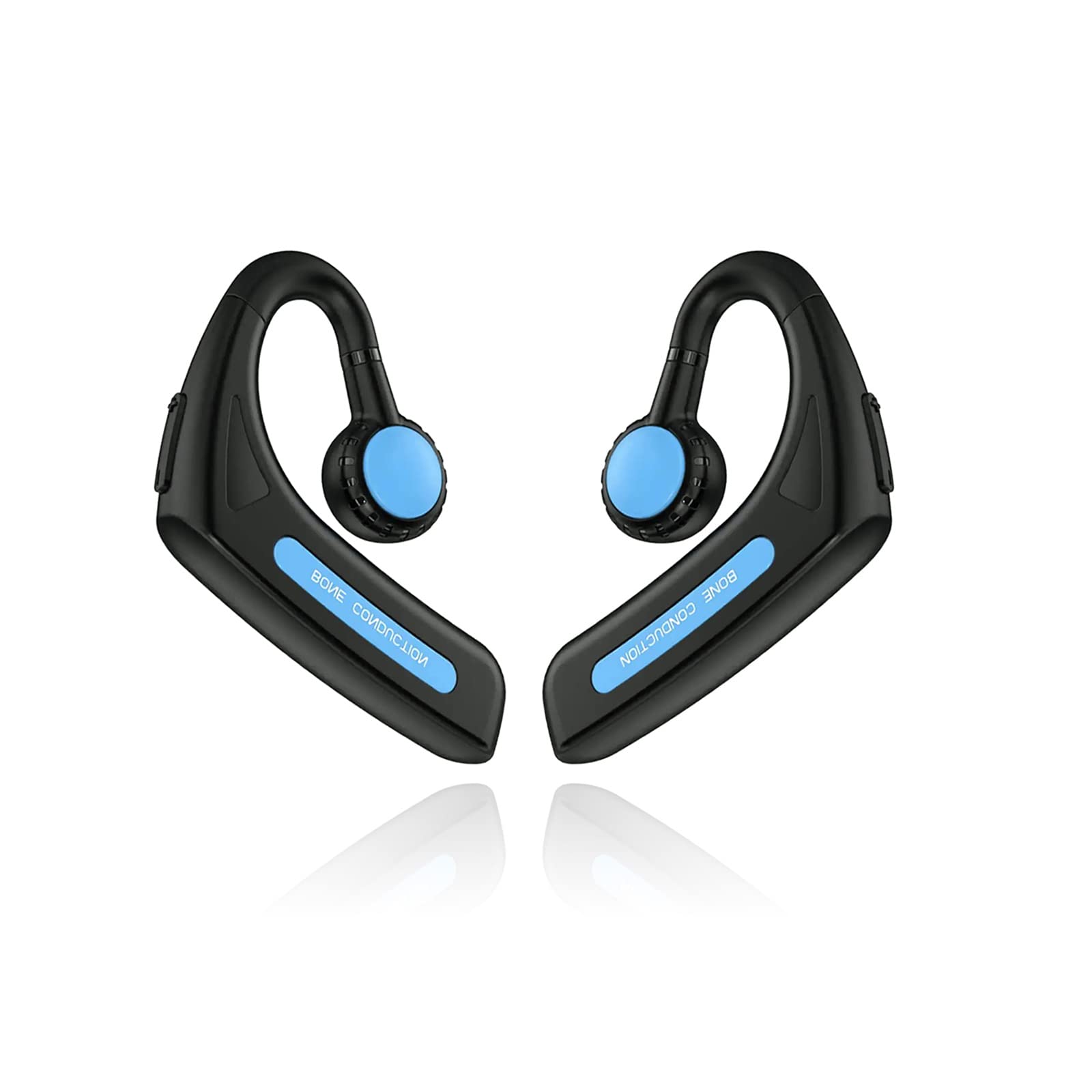 ESSONIO Bone Conduction Headphones Bluetooth earpiece Open Ear Headphones with Microphone for Cell Phone Computer IPX5 Waterproof Workout Headphones Hands Free for Sports Running…