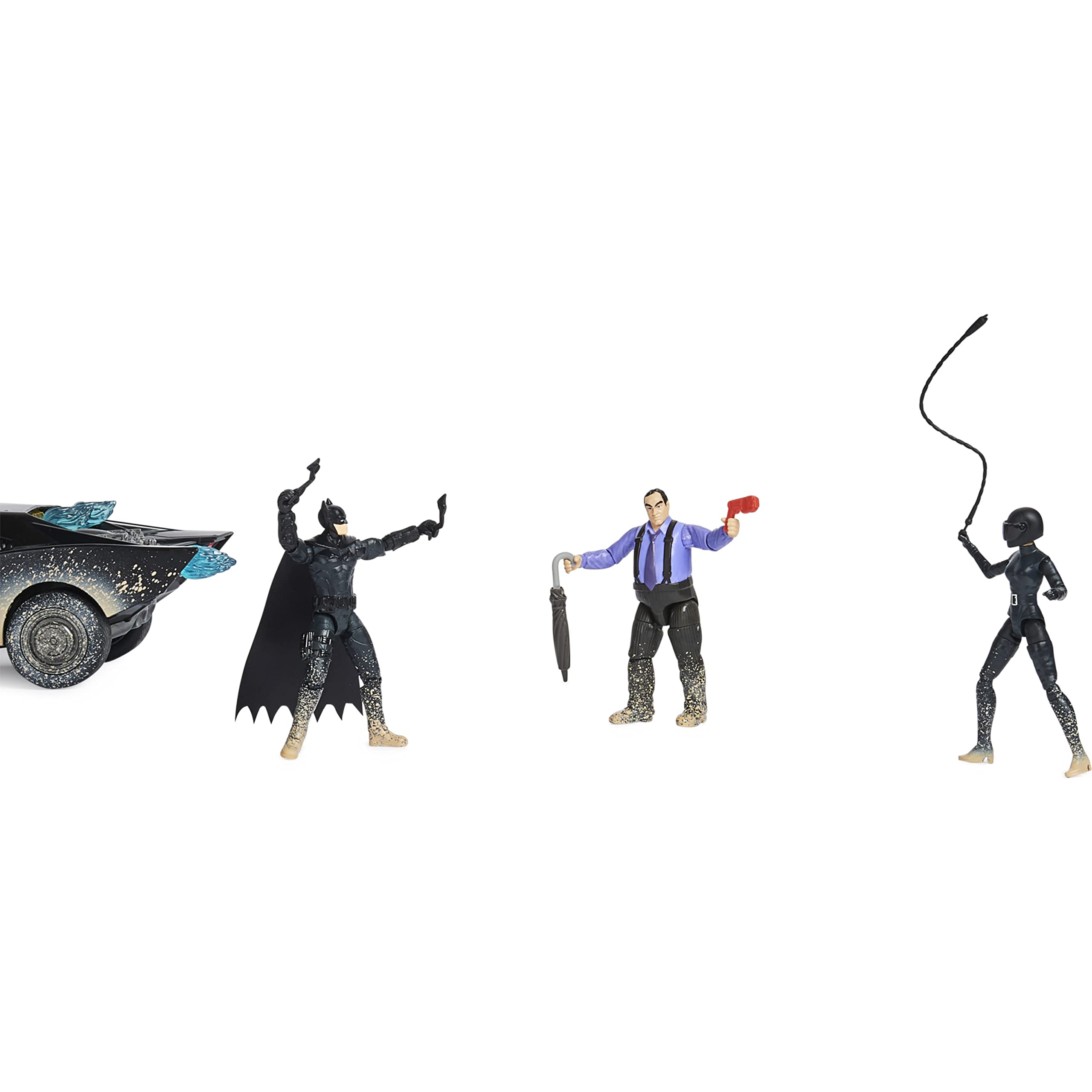 DC Comics, Ultimate Batman Set w/ Exclusive 4β Batman, Selina Kyle, The Penguin Action Figures, Batmobile, Batman Movie Kids Toys, Age 4 and up (Amazon Exclusive)