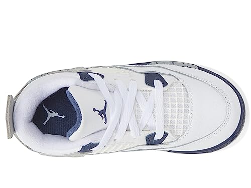Jordan Air Jordan 4 Retro (Big Kid) White/Midnight Navy/Light Smoke Grey 6 Big Kid M