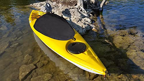 Chuanke Kayak Cockpit Cover UV60+ 420D Oxford Adjustable Canoe Dust-Proof and Waterproof Seat Cover. (M)