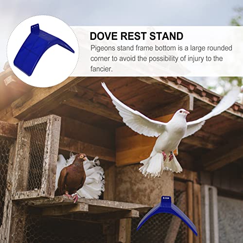 ULTECHNOVO 30Pcs Dove Food Dove Rest Stand Frame Plastic Pigeon Perches Bird Dwelling Rest Roost Holder Support Cage Accessories for Dove Pigeon Other Bird perches Birds Dove Rest Stand
