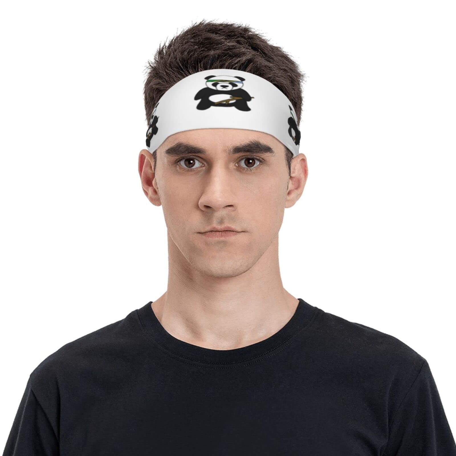 Camping Headband Ninja Panda Wood Sword Hairband Breathable Sweatbands