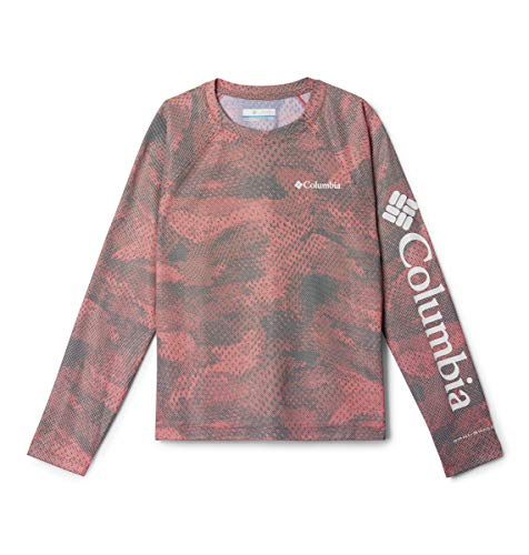 Columbia Kids & Baby Solar Chill Printed Long Sleeve, Wildfire, 3T
