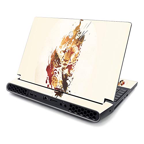 MightySkins Skin Compatible with Alienware Area-51M 17" (2019) - Cheetah Splatter | Protective, Durable, and Unique Vinyl Decal wrap Cover | Easy to Apply, Remove, and Change Styles | Made in The USA